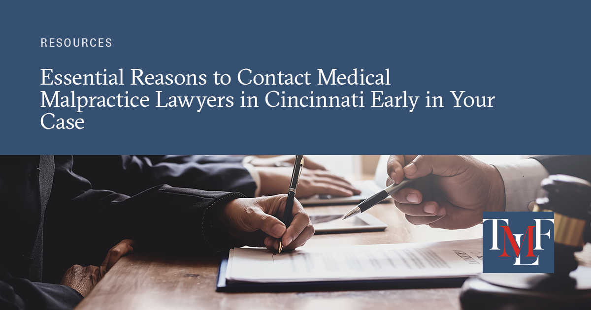 Why You Need to Contact Medical Malpractice Lawyers in Cincinnati Quickly