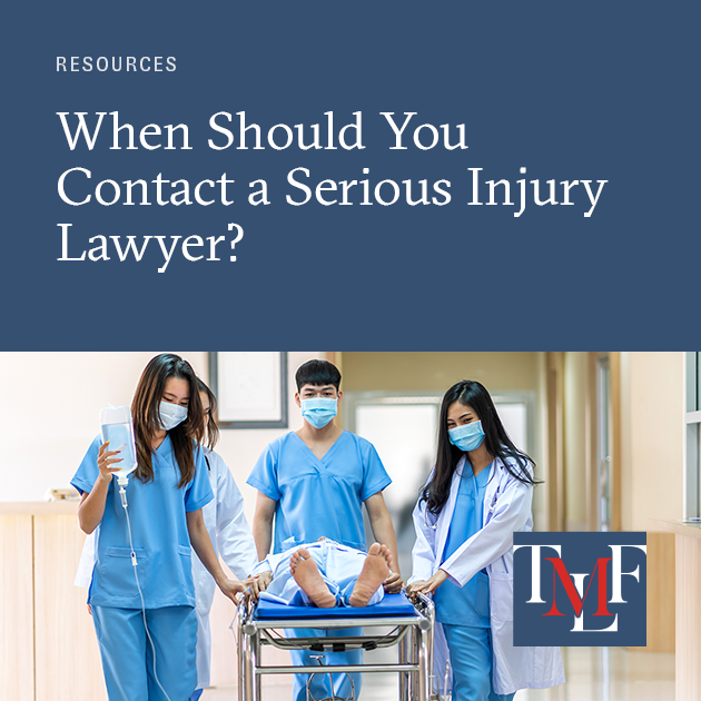 When to Contact a Lawyer for Serious Injury Law Matters